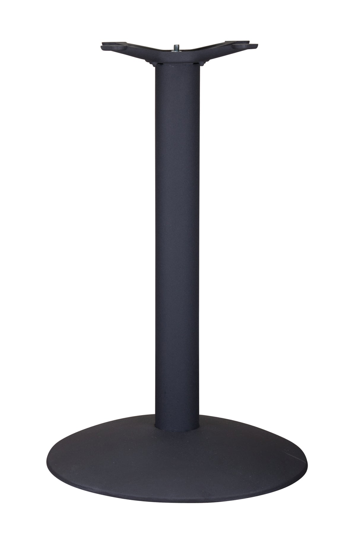 BLACK TABLE BASE WITH BASE SPREAD OF 18" — Hekman Contract