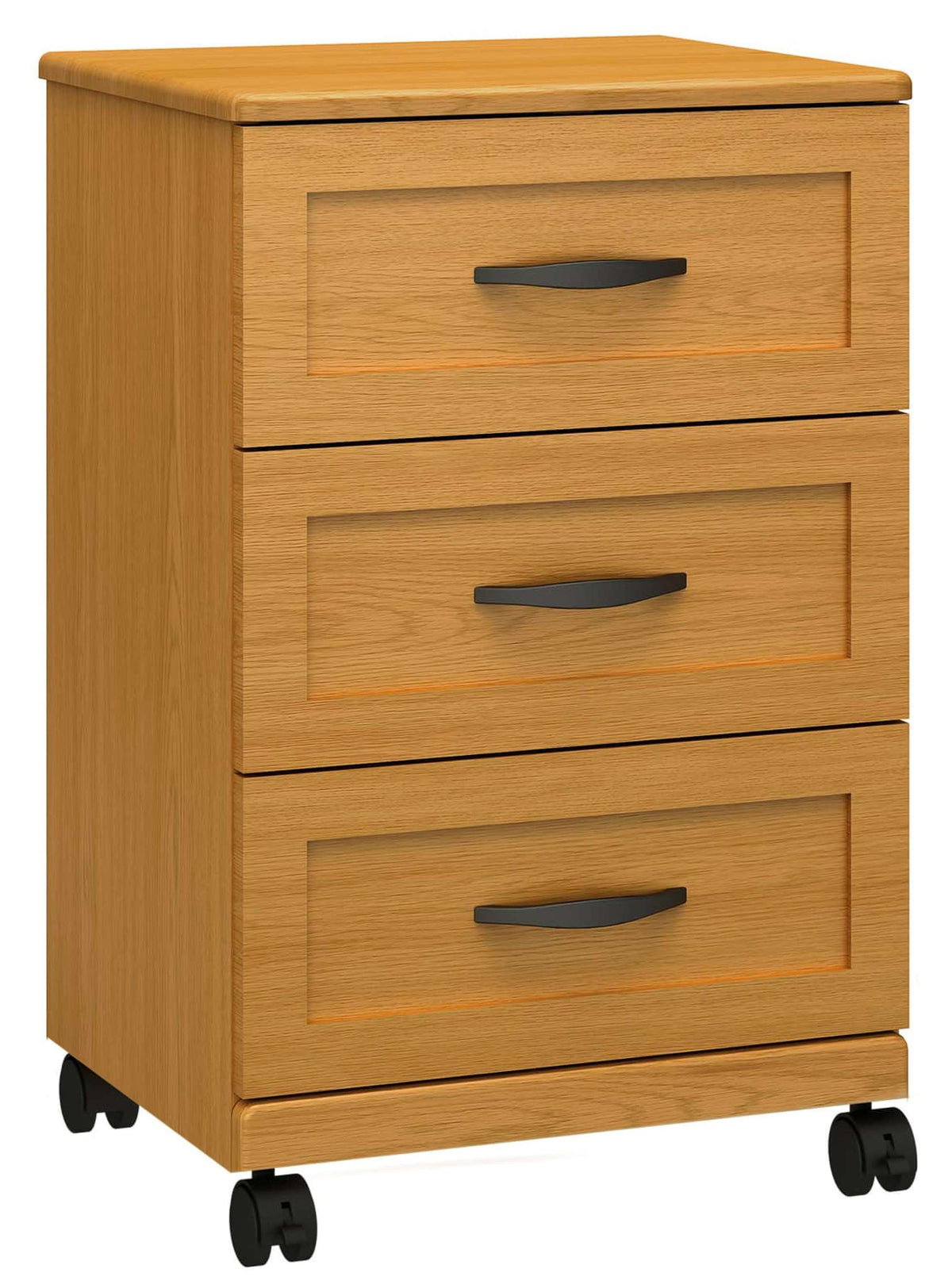 SERENO THREE DRAWER BEDSIDE CABINET (CASTERS) — Hekman Contract