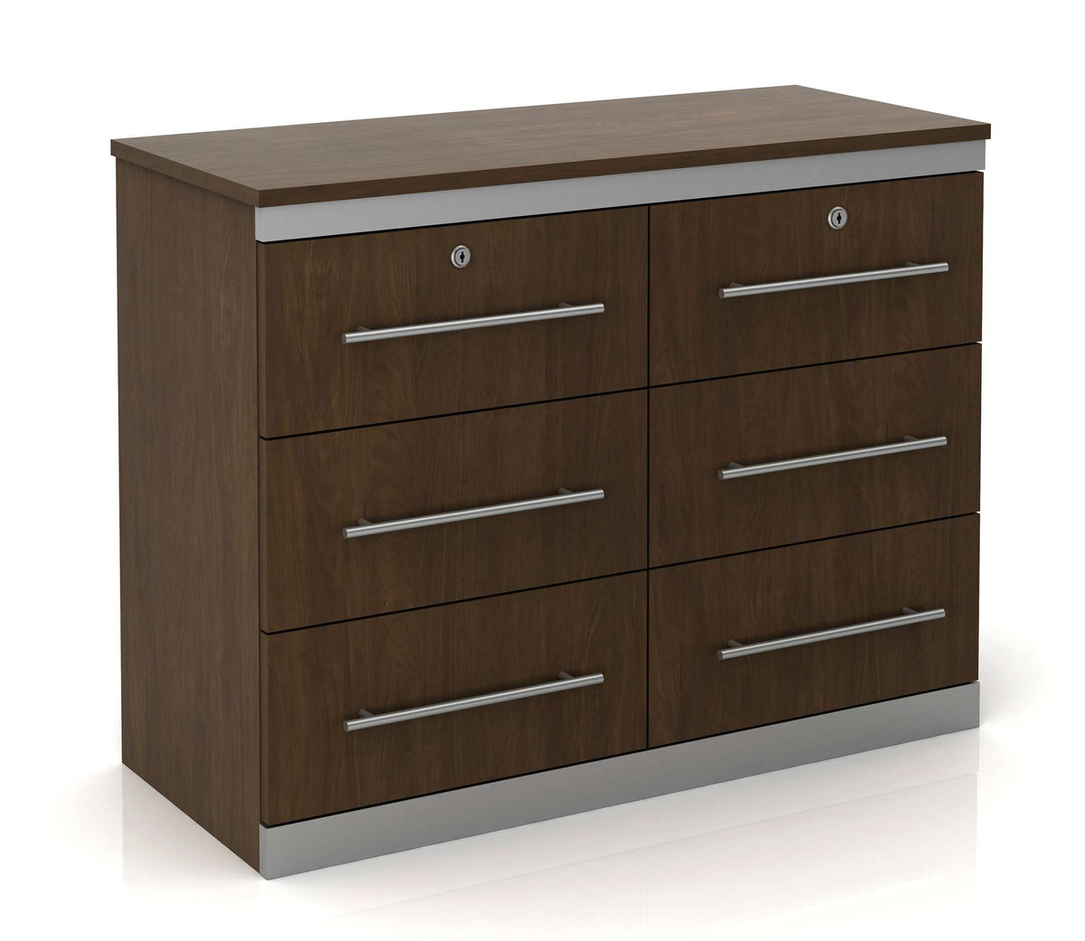 CONTEMPO SIX DRAWER CHEST WITH LOCK — Hekman Contract
